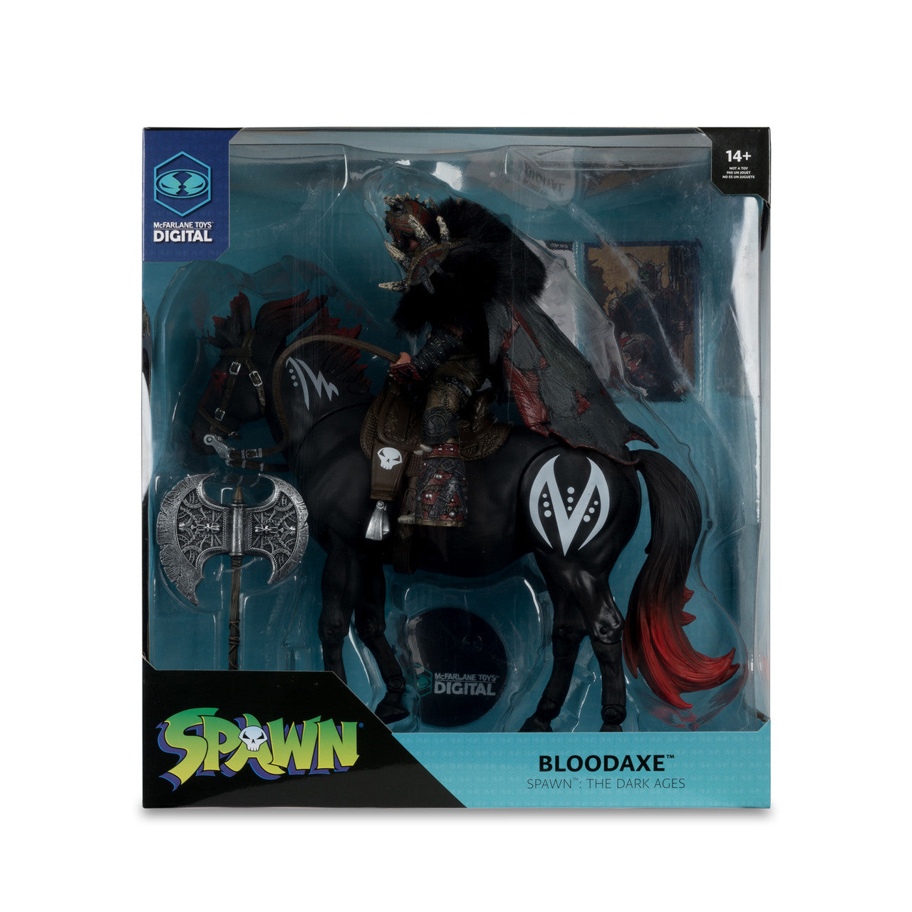 McFarlane Spawn Bloodaxe w Horse (Spawn: The Dark Ages) – Toys 4 Fans Mexico